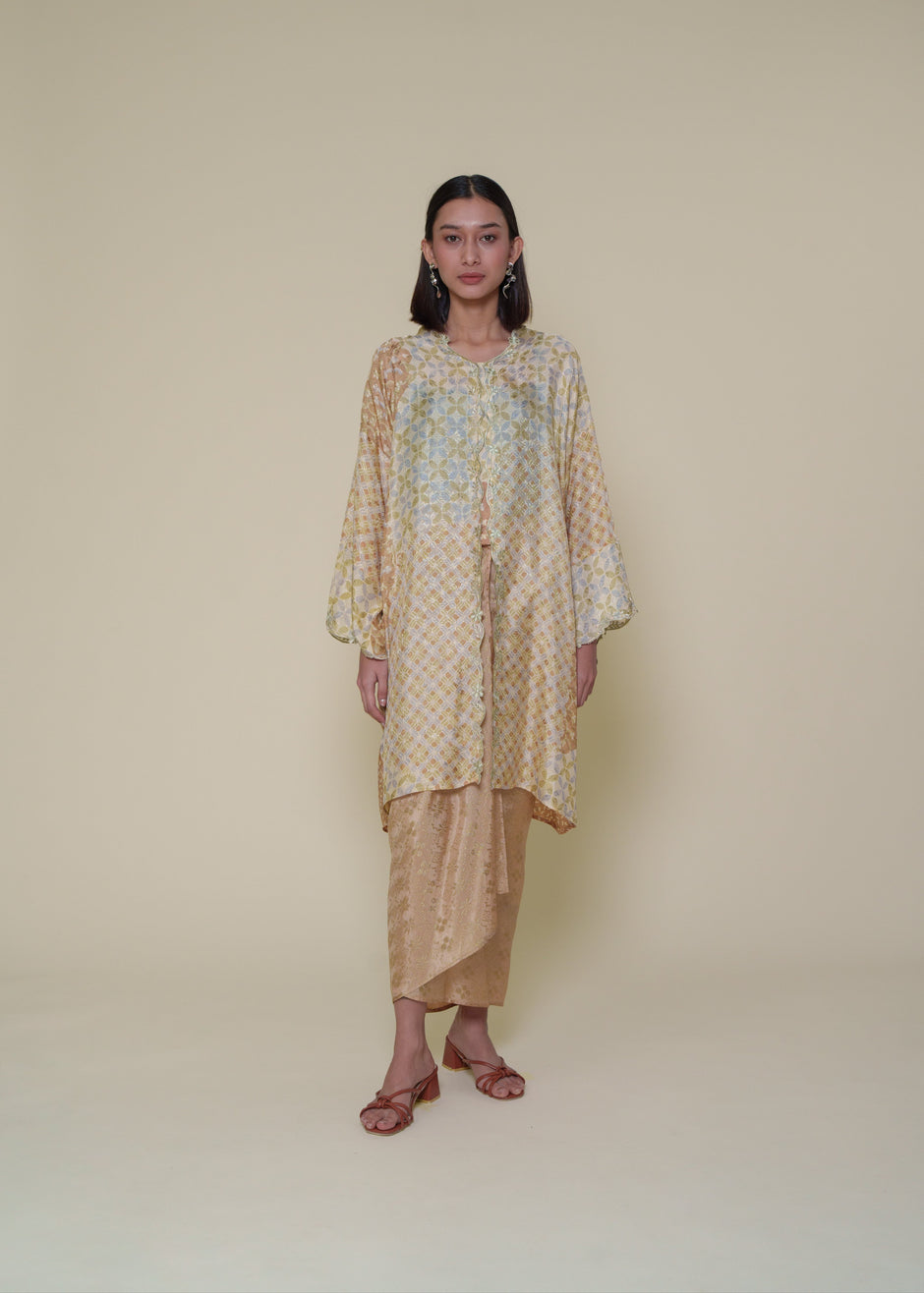 KHADEEJA - Baju Kebaya Labuh With 100% Semi-Silk Material – TheaKL
